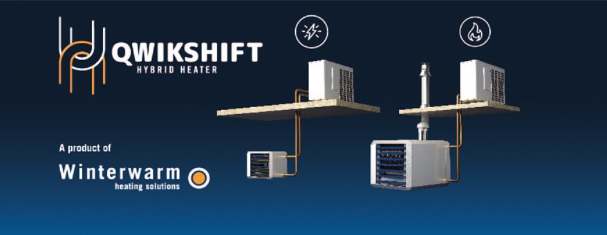 Nieuw: Winterwarm Qwikshift hybride luchtverwarmer